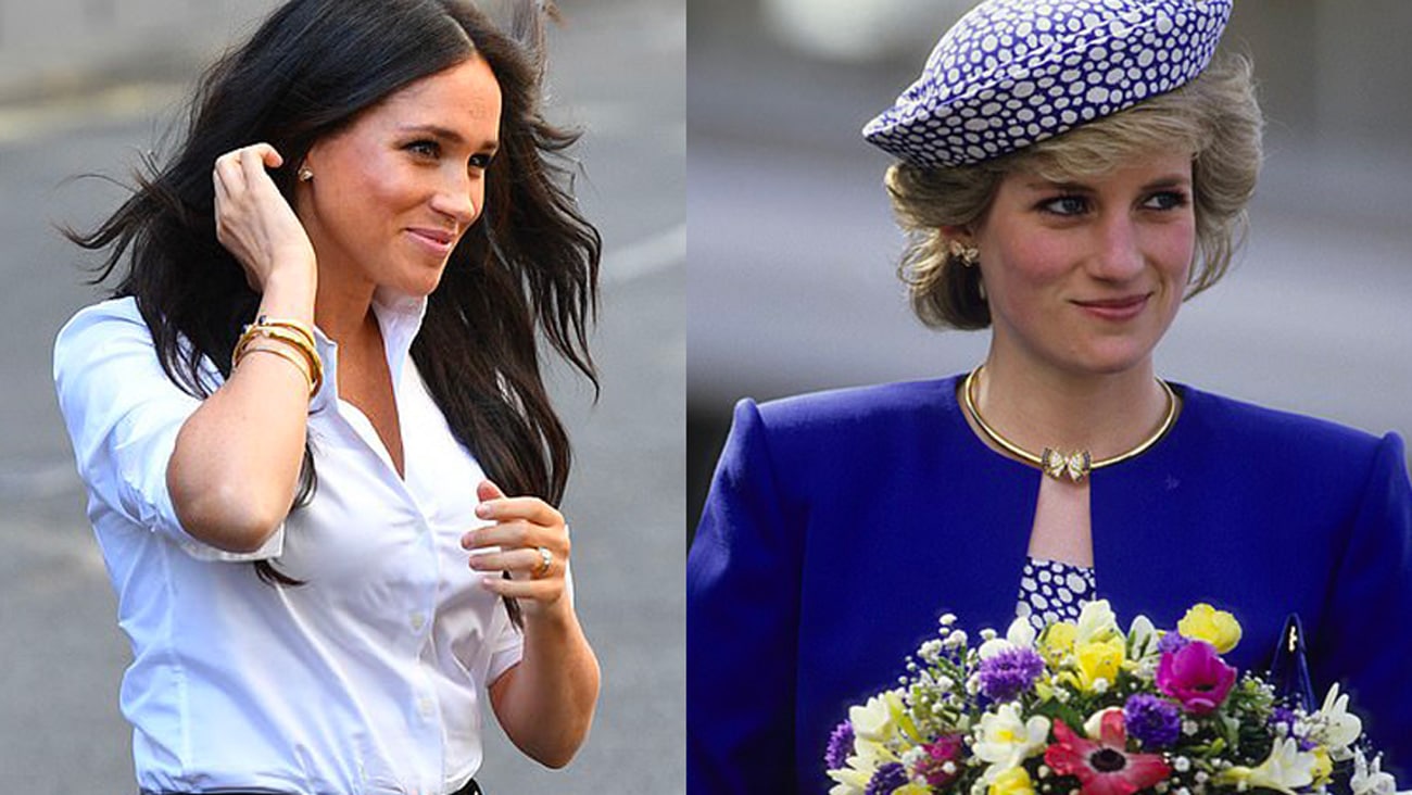 Meghan Markle porte les bijoux de Diana pour le lancement de sa ...