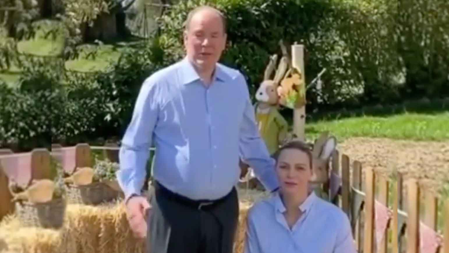 Albert et Charlene envoient une vidéo pour Pâques depuis leur jardin de ...