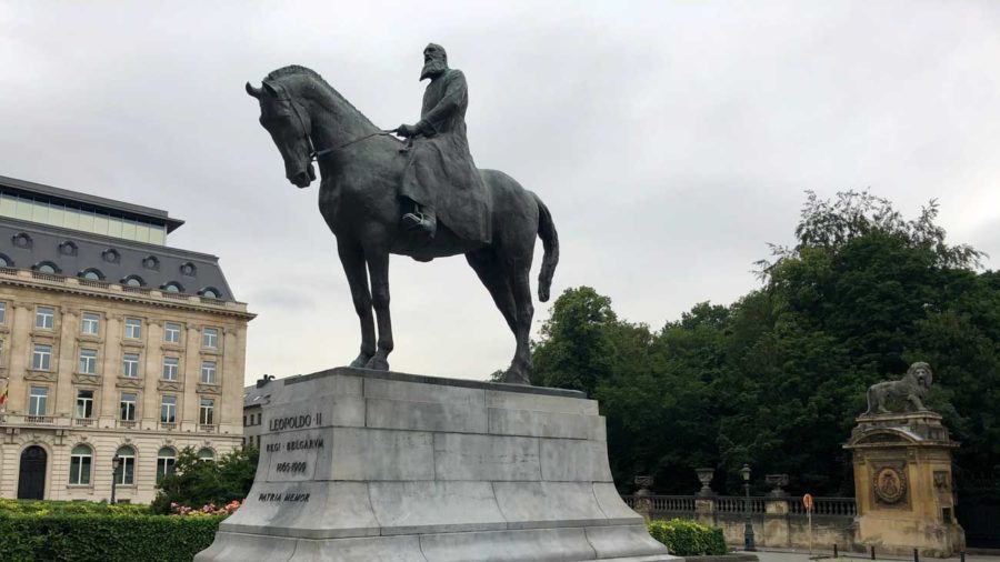 Les 4 statues de Léopold II à Bruxelles