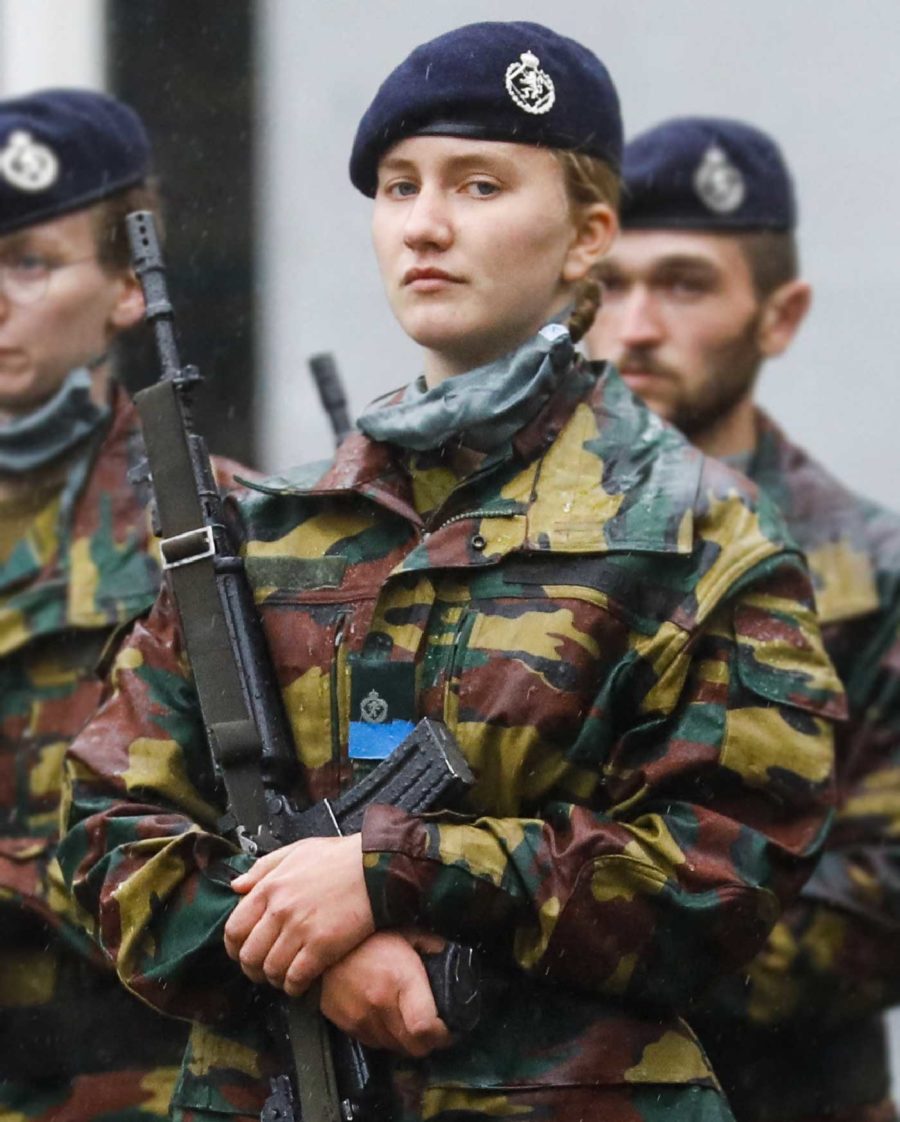 Dernier camp de formation militaire de l'année pour Elisabeth de Belgique