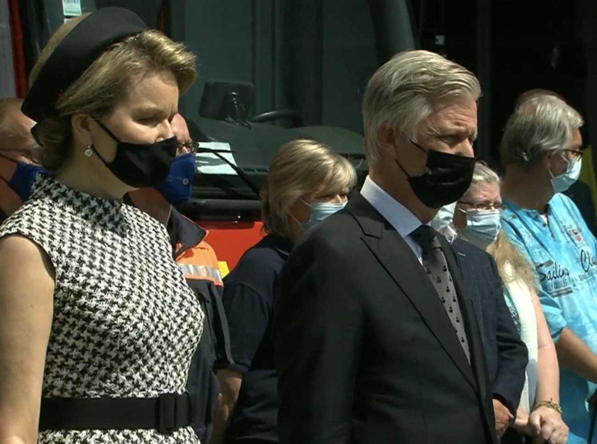 Journée de deuil national : le roi Philippe et la reine Mathilde à Verviers