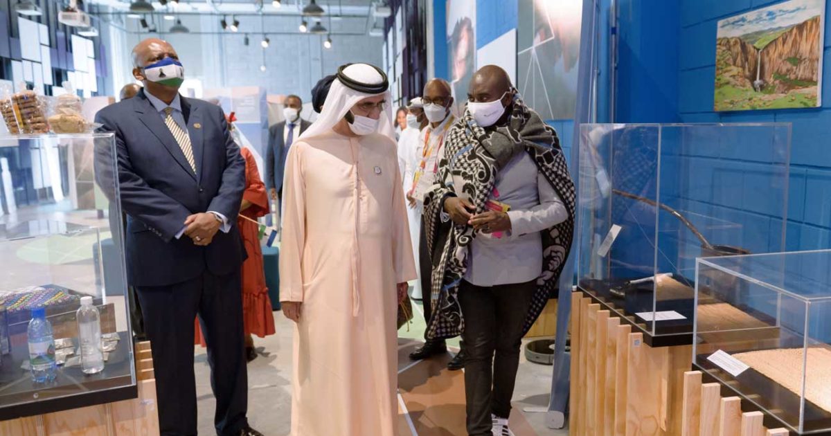 Le roi Letsie III rencontre l'émir de Dubai à l'Expo 2020