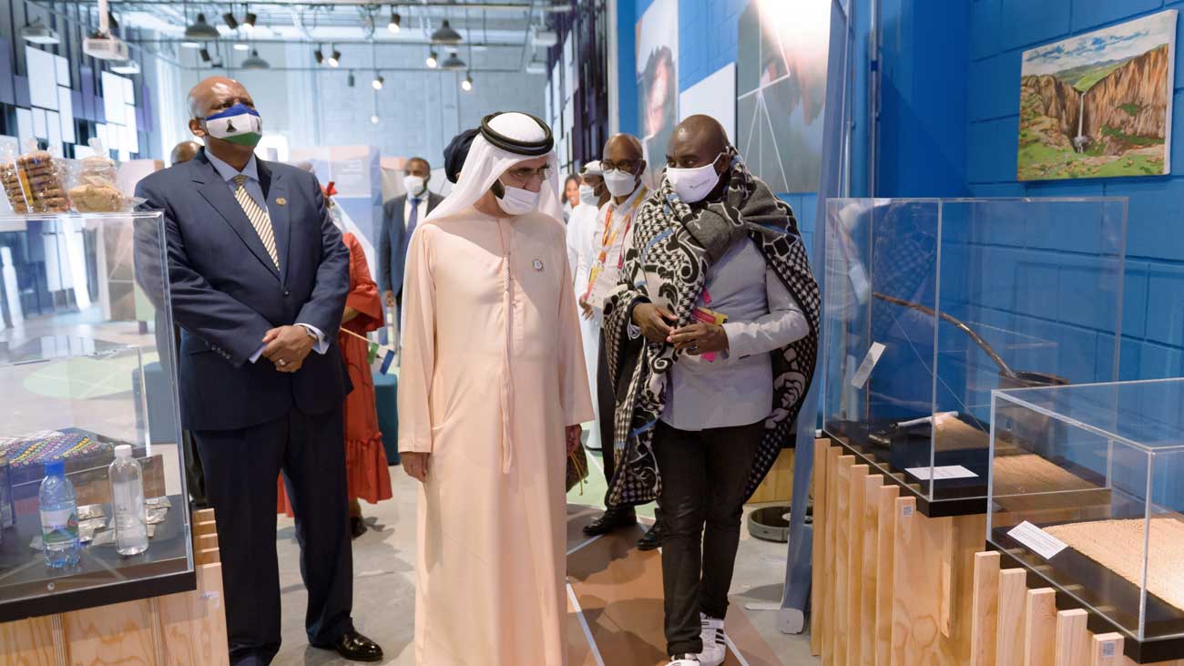 Le roi Letsie III rencontre l'émir de Dubai à l'Expo 2020