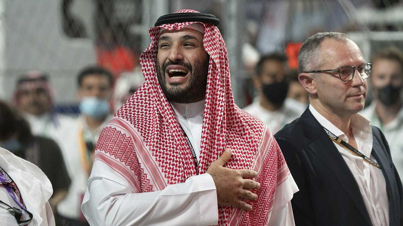 Le prince héritier Mohammed ben Salman au premier Grand Prix d'Arabie ...