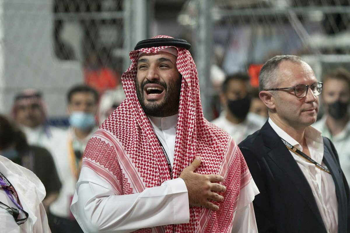 Le prince héritier Mohammed ben Salman au premier Grand Prix d'Arabie ...