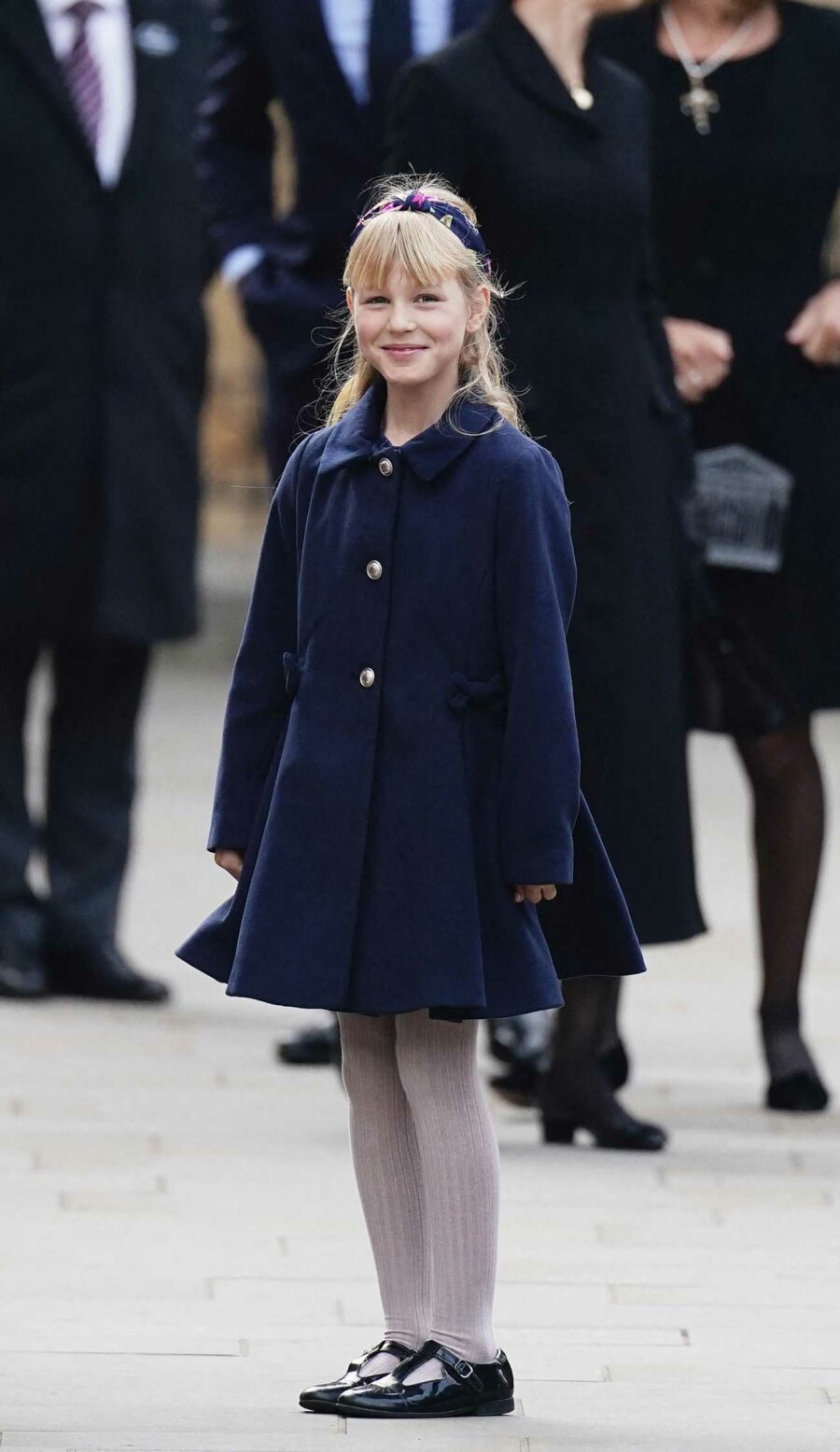 L'arrière-petite-fille de la reine Elizabeth II à Westminster le jour ...