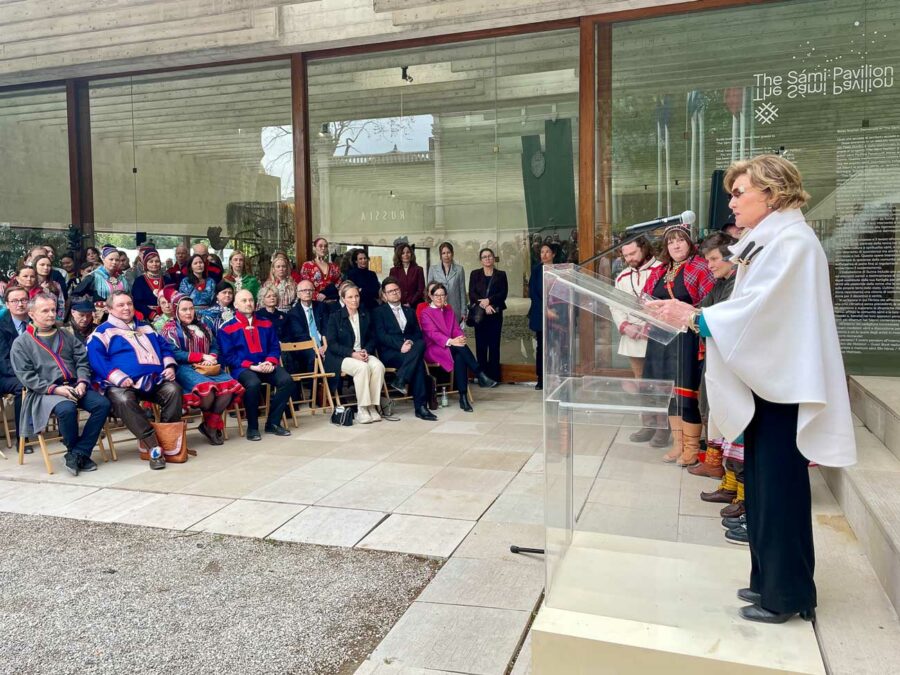 La reine Sonja de Norvège à la Biennale de Venise pour inaugurer le ...
