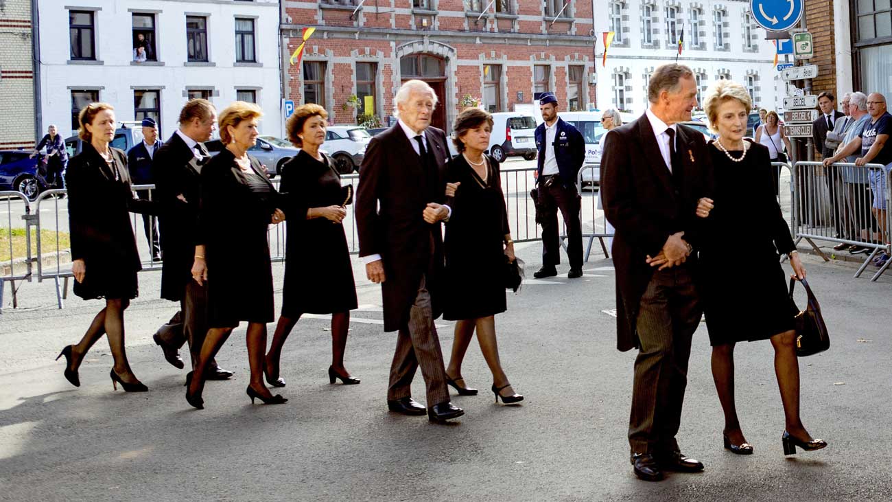 La famille de Ligne et la famille grand-ducale aux funérailles du ...