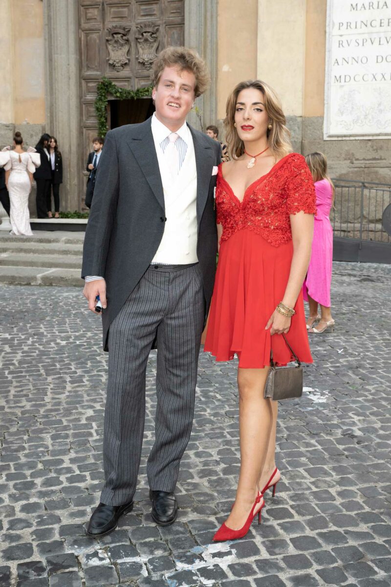 Le mariage de la princesse Giacinta Ruspoli en présence d'invités ...