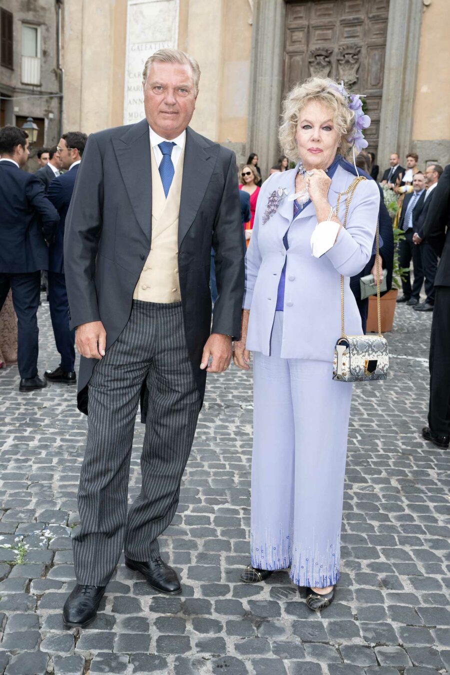 Le mariage de la princesse Giacinta Ruspoli en présence d'invités ...