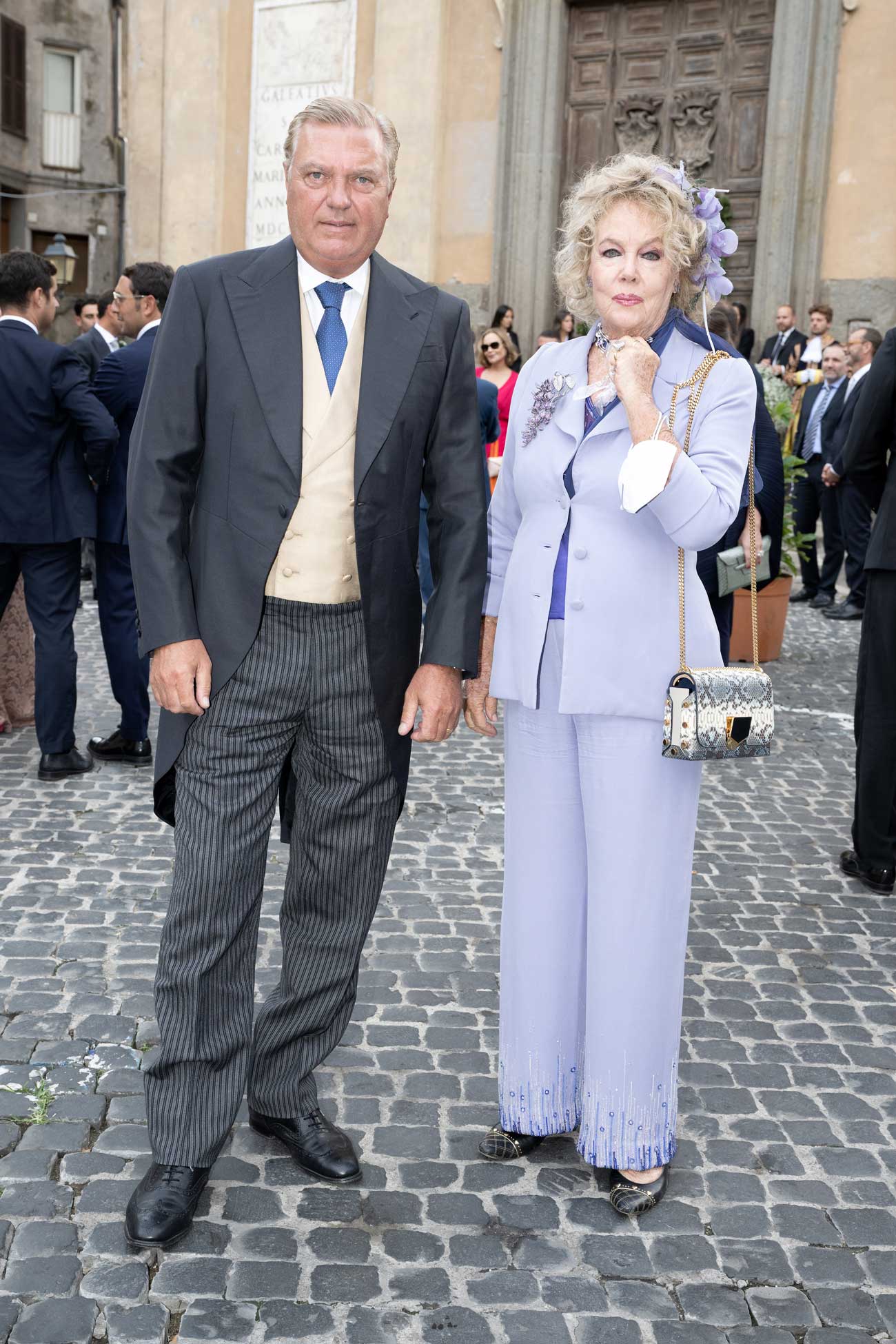 Le mariage de la princesse Giacinta Ruspoli en présence d'invités ...