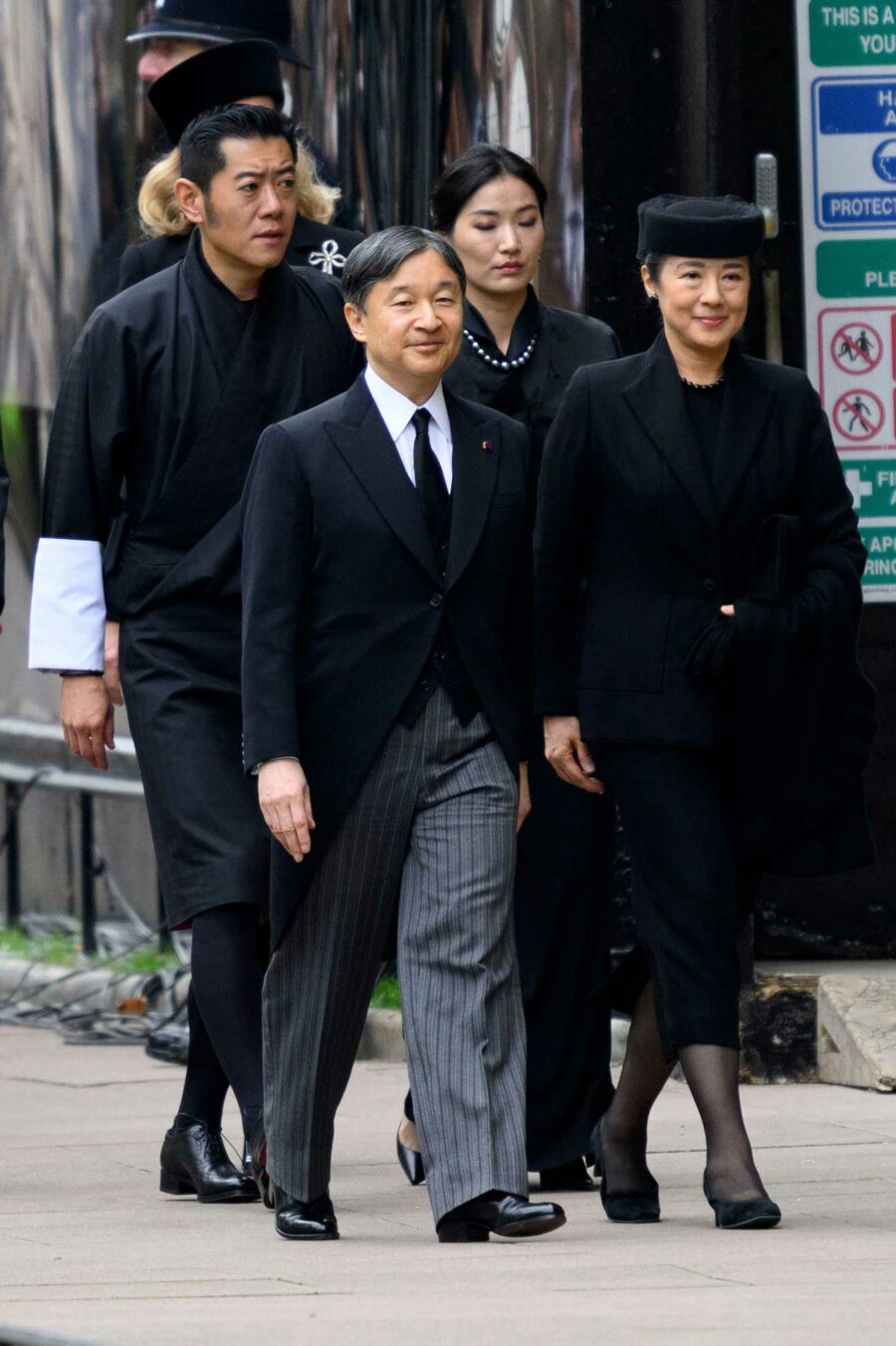L'empereur du Japon aux funérailles de la reine Elizabeth II