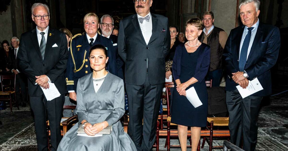 Victoria de Suède au concert en hommage au roi Charles XV