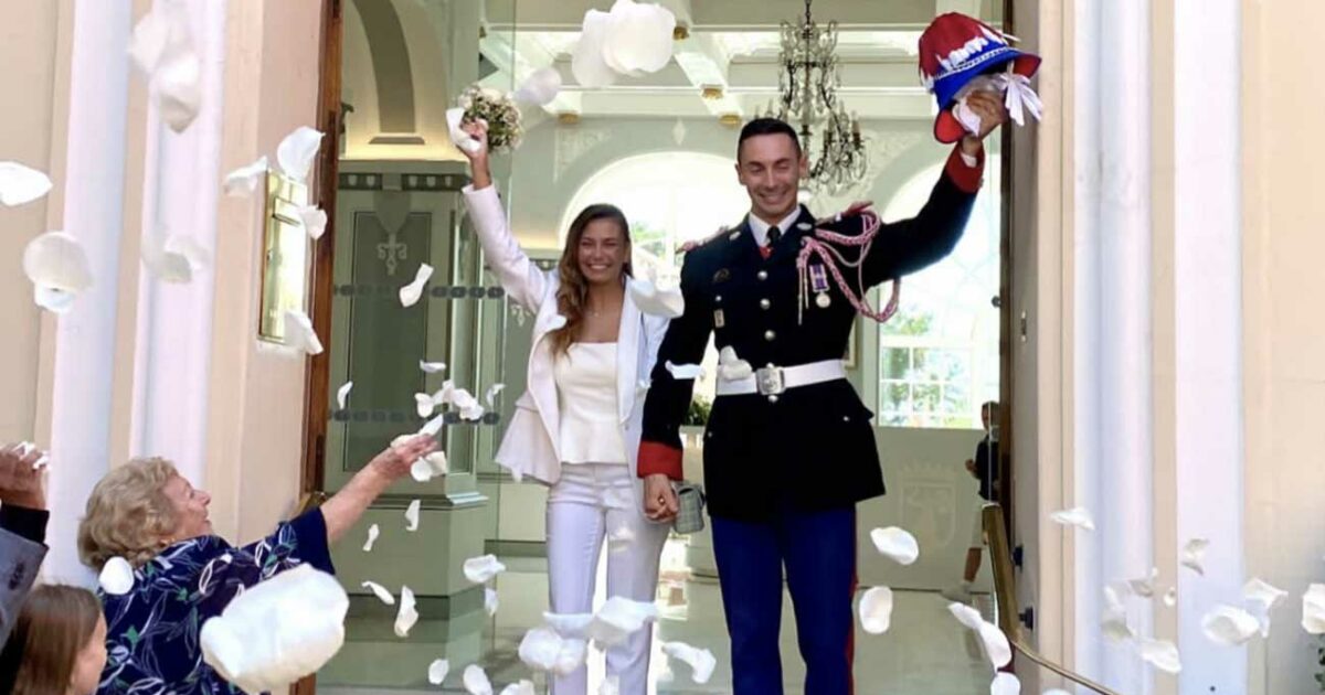 Les enfants de la princesse Stéphanie et Daniel Ducruet au mariage de ...