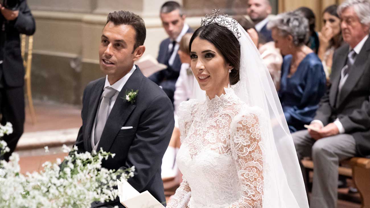 Le mariage de la princesse Giacinta Ruspoli en présence d'invités ...