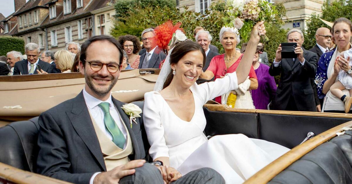 La reine Mathilde au mariage de son frère, le comte Charles-Henri d ...