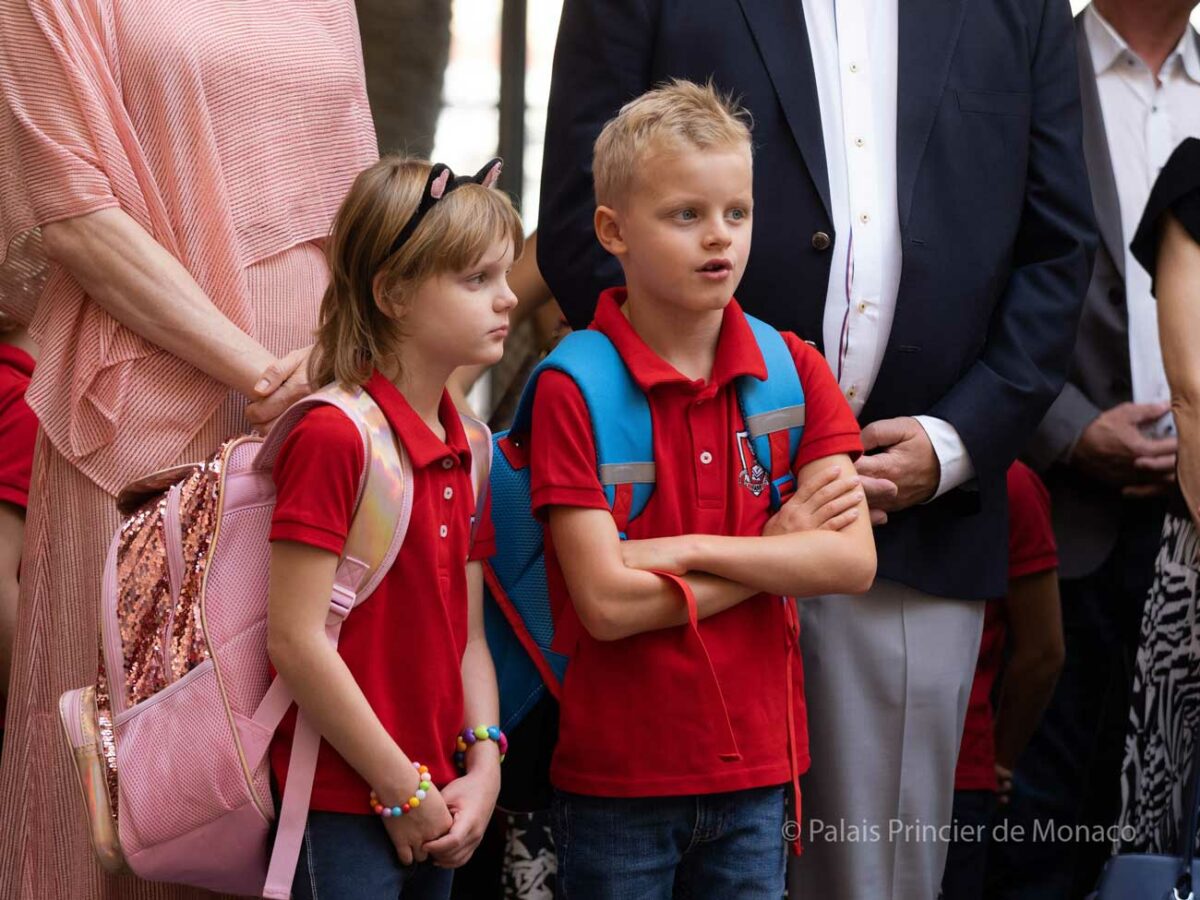 La rentrée scolaire de Jacques et Gabriella de Monaco en 2e année ...
