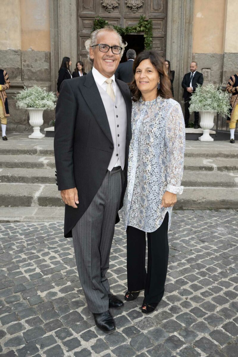 Le mariage de la princesse Giacinta Ruspoli en présence d'invités ...