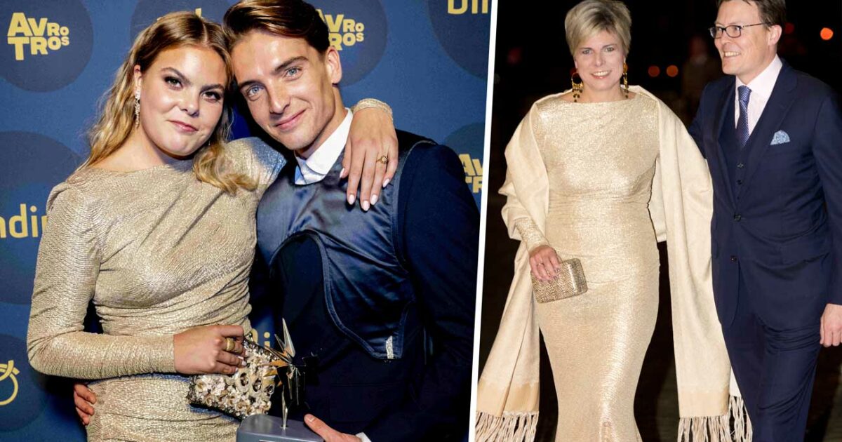 La comtesse Eloise éblouissante dans une robe dorée de la princesse ...