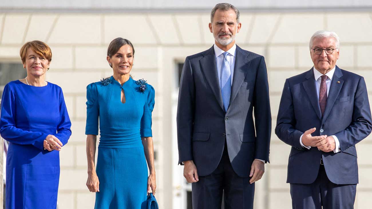 Le roi Felipe et la reine Letizia accueillis au château de Bellevue ...