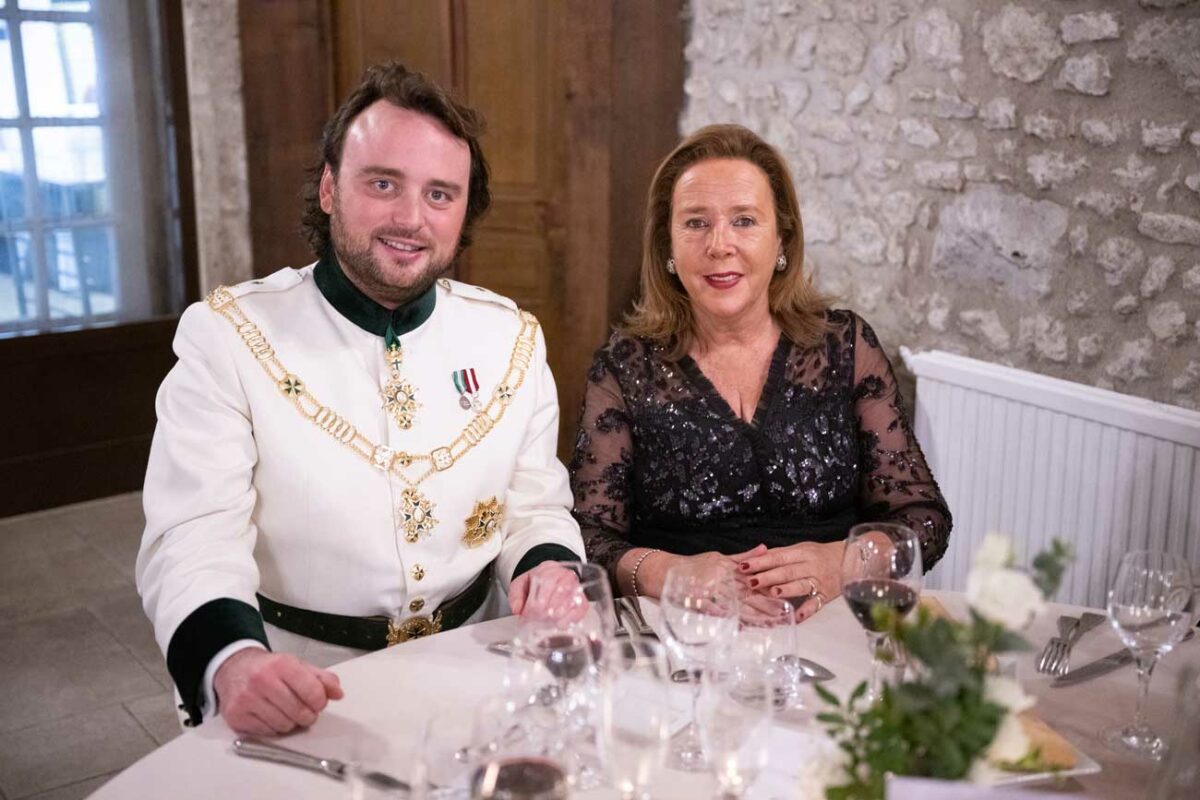 Dîner de gala du grand maître de l'ordre de Saint Lazare au château de Meung-sur-Loire