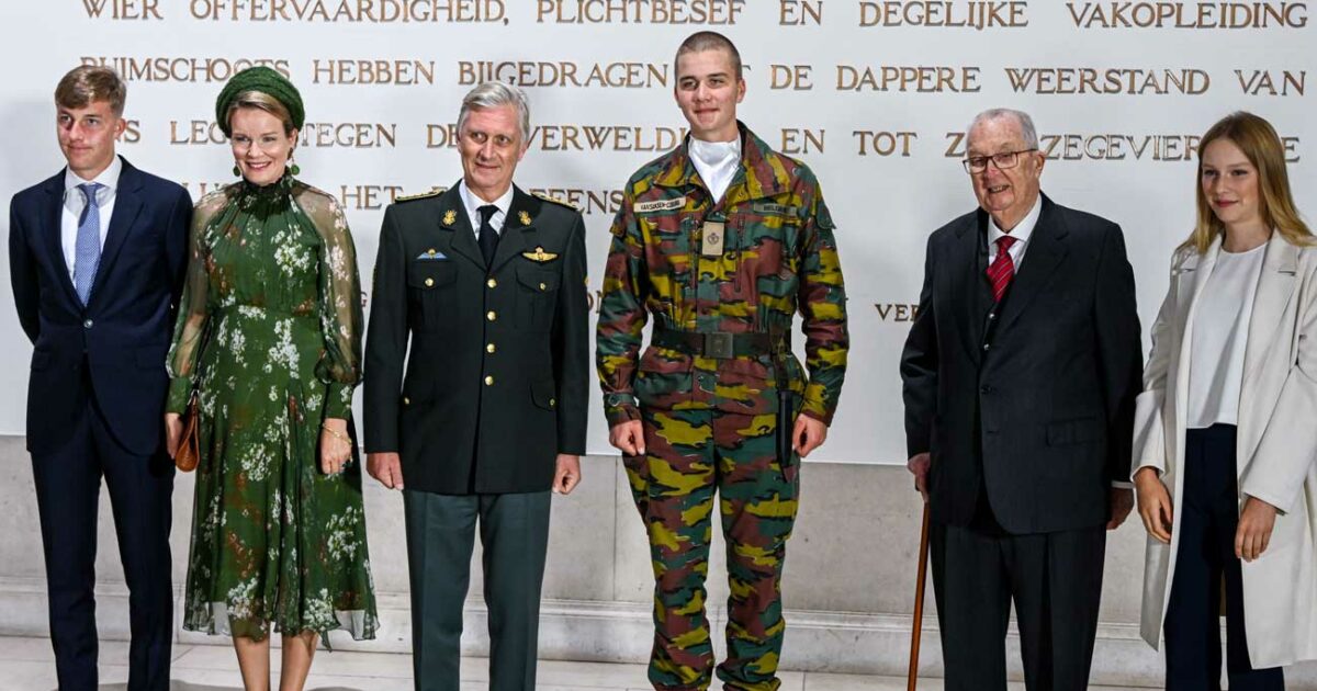 Le prince Gabriel nommé guide de son peloton sous le regard de sa ...