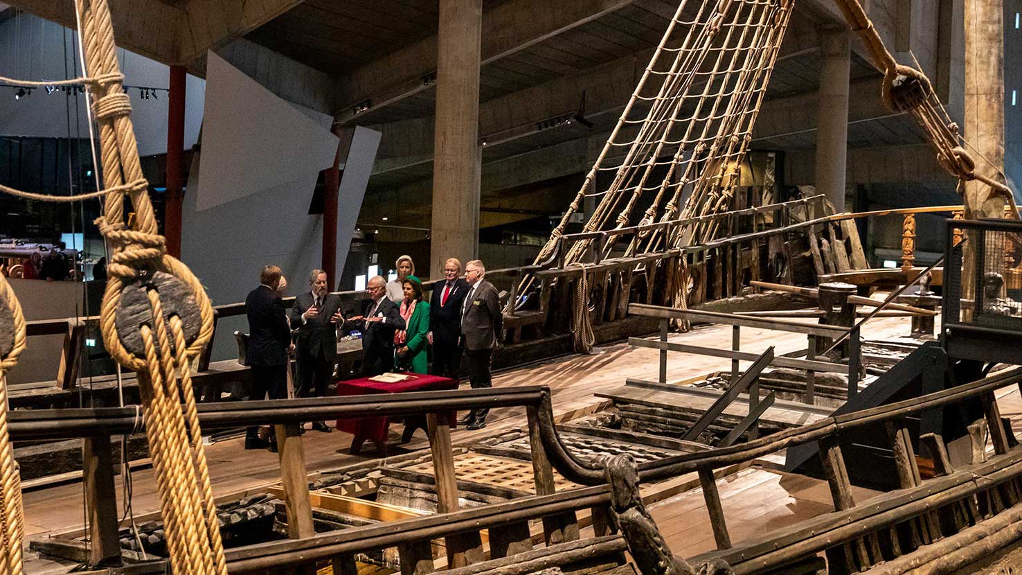 Le roi Willem-Alexander et la reine Máxima visitent le musée Vasa