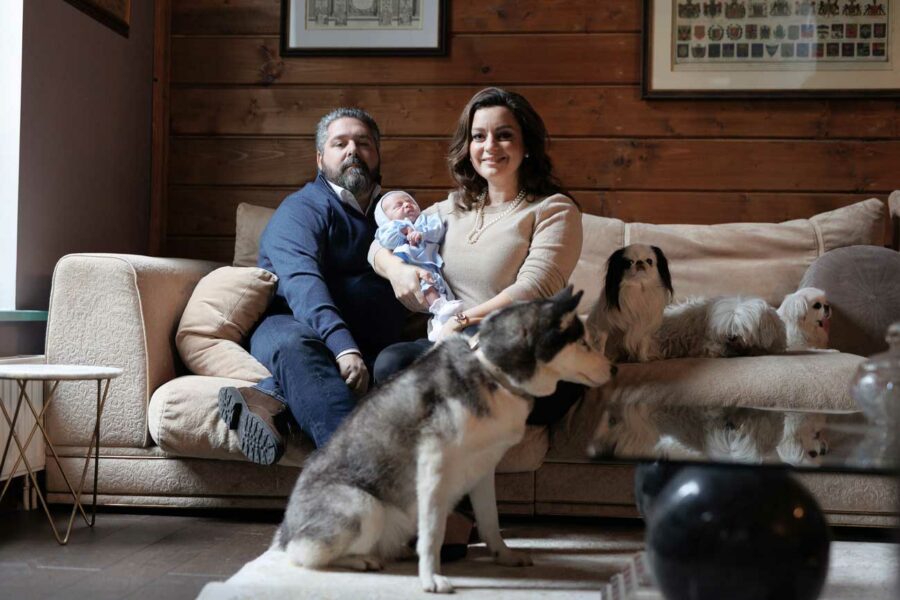 Premières photos du prince Alexandre : le grand-duc Georges et la ...