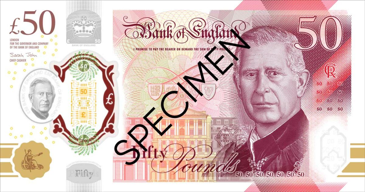 Voici les nouveaux billets à l'effigie du roi Charles III
