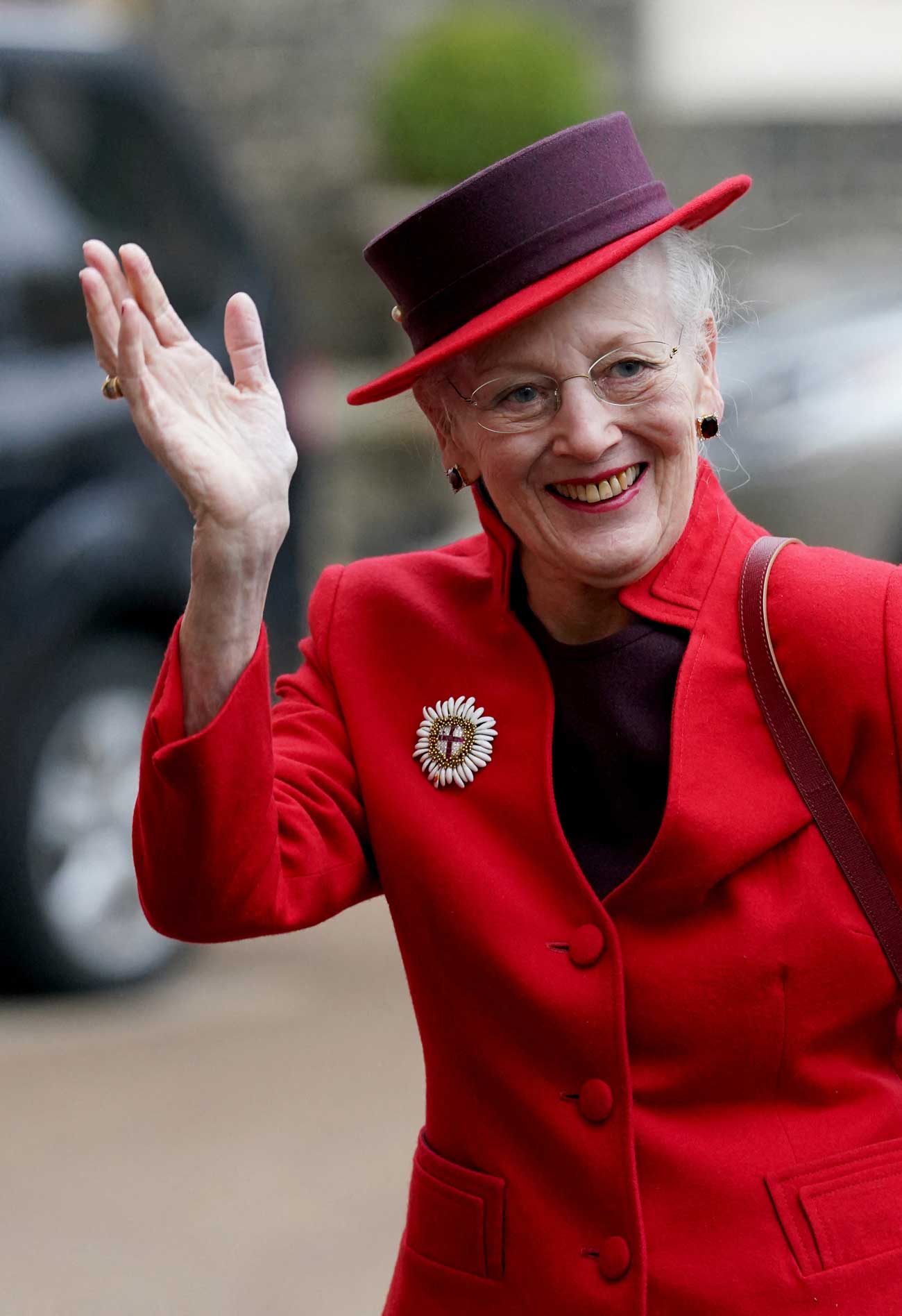La reine Margrethe II visite l'église danoise de Londres lors de son ...