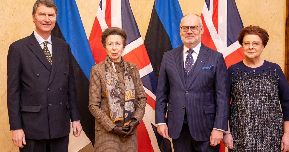 La princesse Anne en visite officielle en Estonie : dîner avec le ...