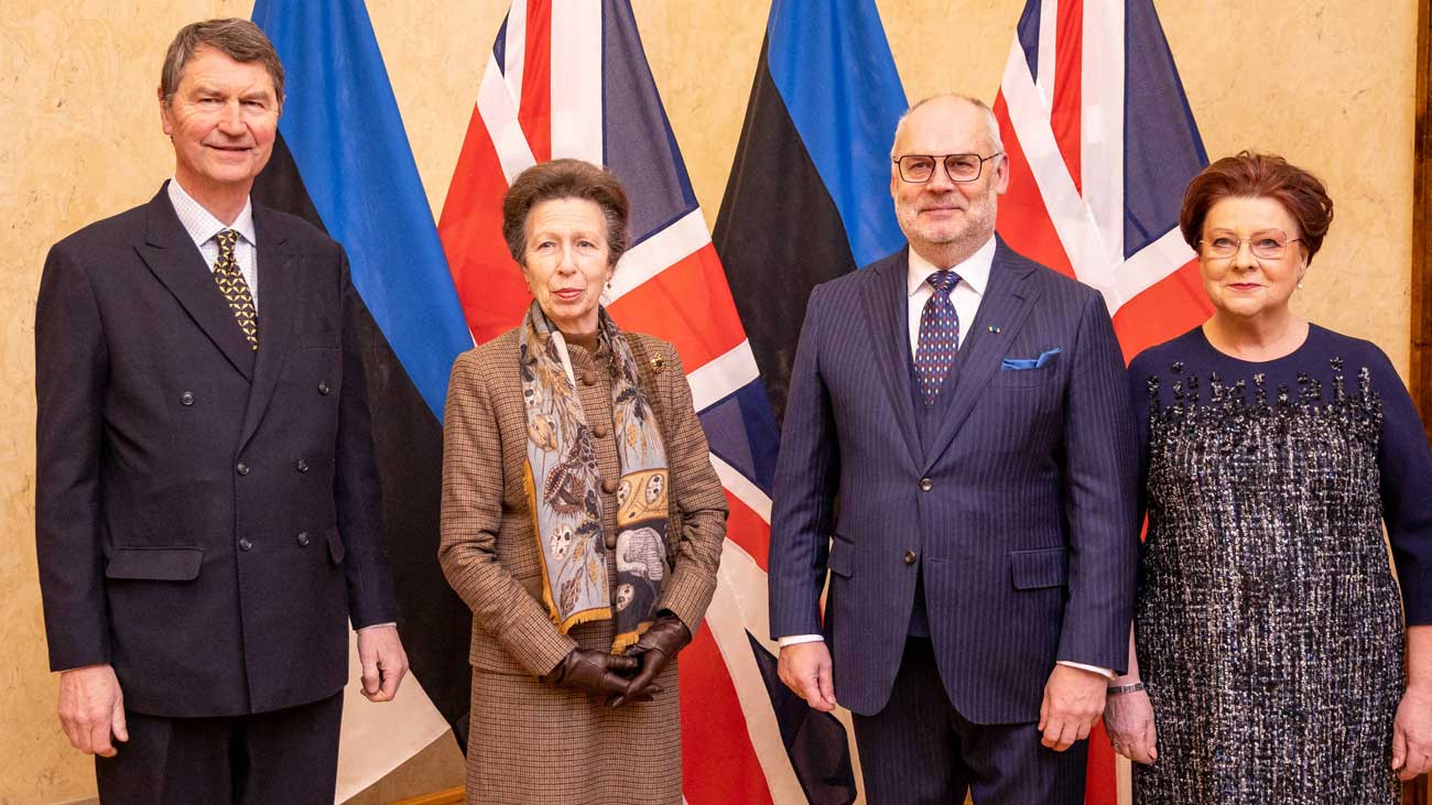 La princesse Anne en visite officielle en Estonie : dîner avec le ...