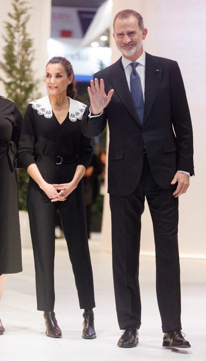 Le roi Felipe et la reine Letizia inaugurent le 43e Salon international ...