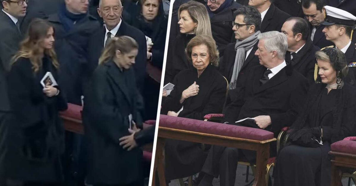 Les princesses Clotilde et Vittoria de Savoie aux funérailles de Benoît ...