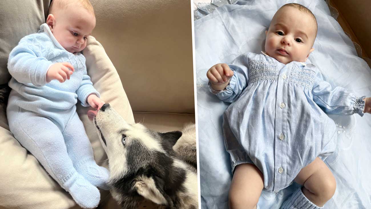 Moments de tendresse entre le petit prince Alexandre Romanov et son ...