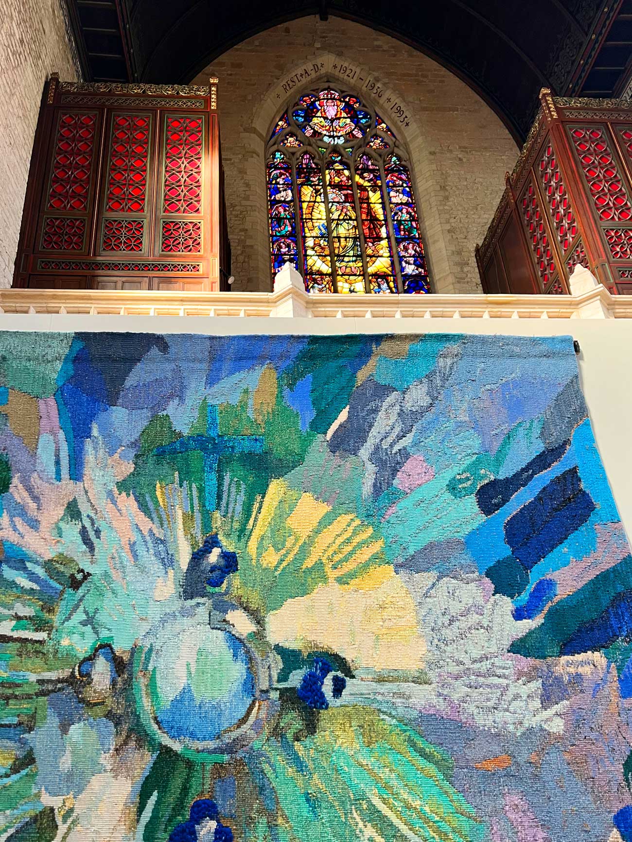 Le roi Philippe imprégné par les toiles lumineuses de Malel à l'abbaye ...