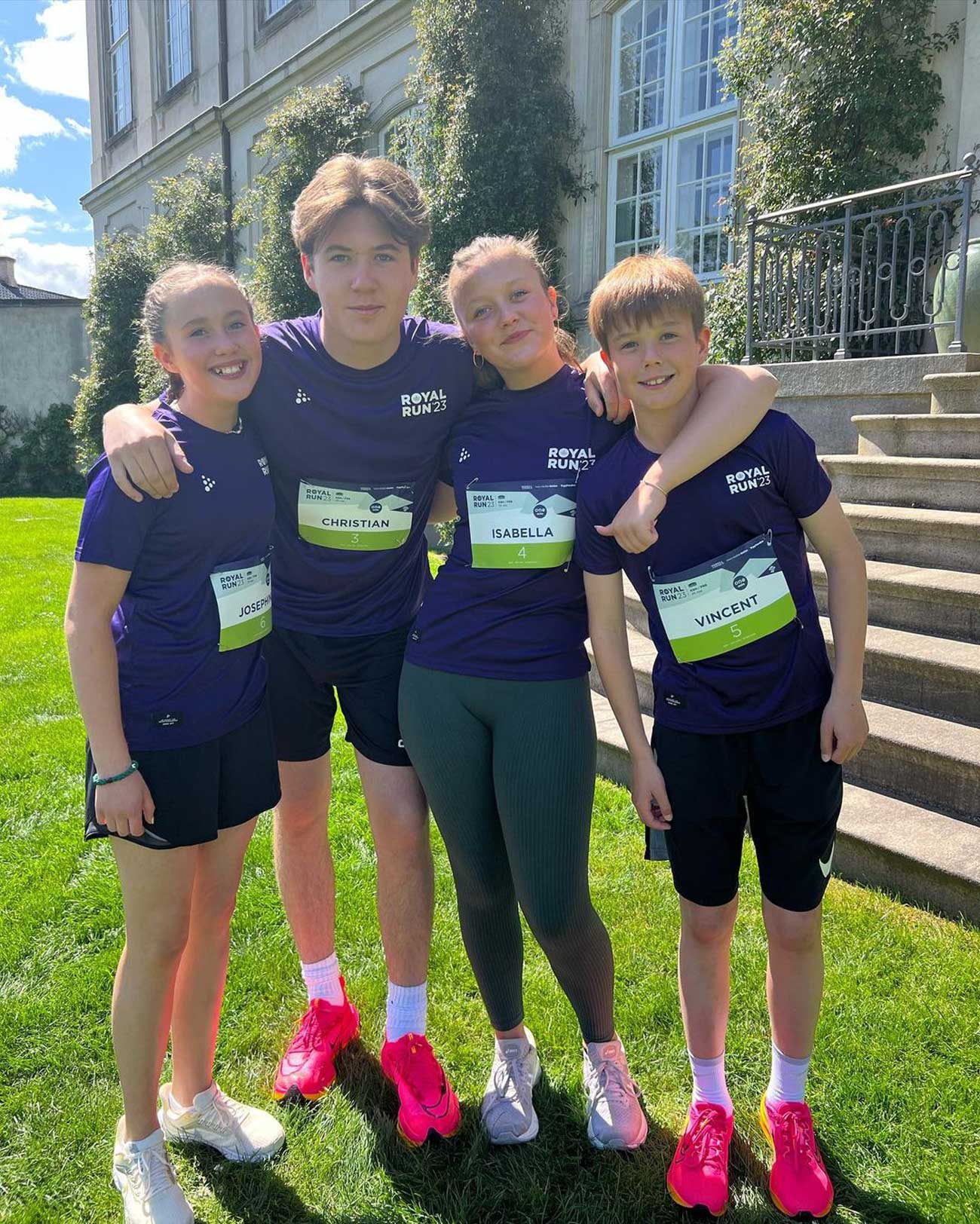 Christian, Isabella, Vincent et Joséphine participent au Royal Run avec ...