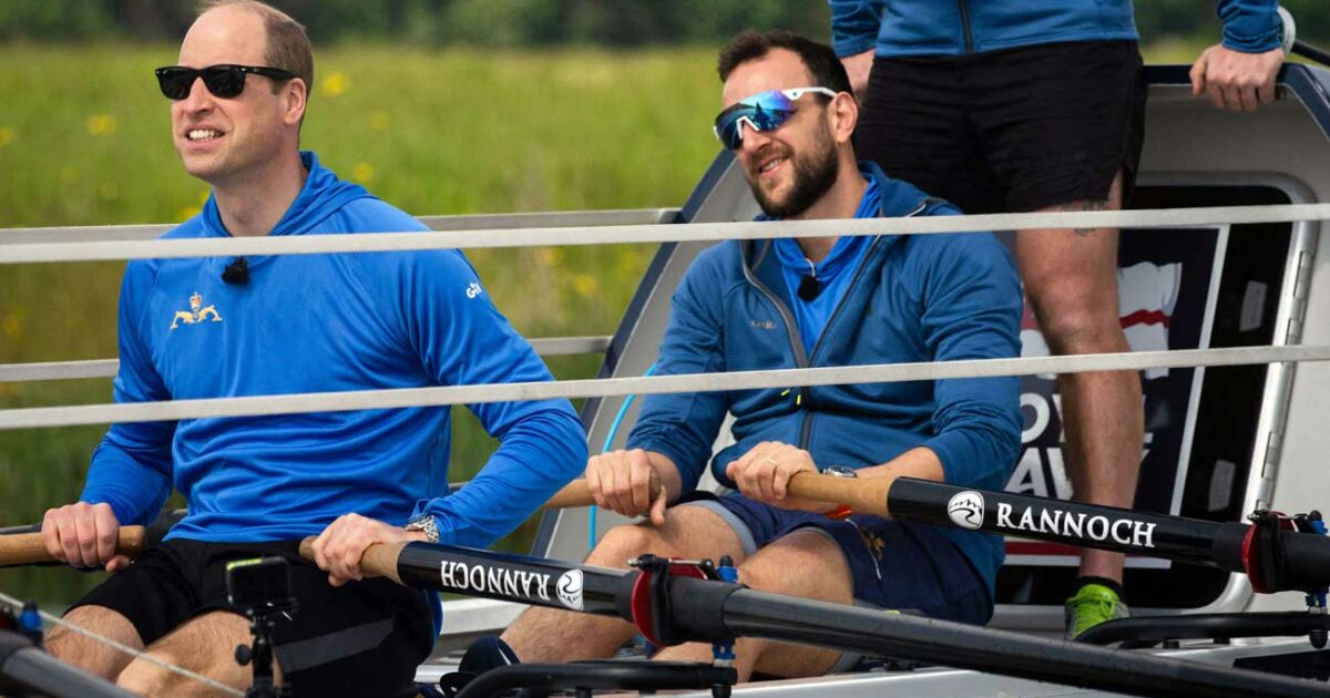 Le prince William s'entraîne avec l'équipe qui s'apprête à traverser l ...