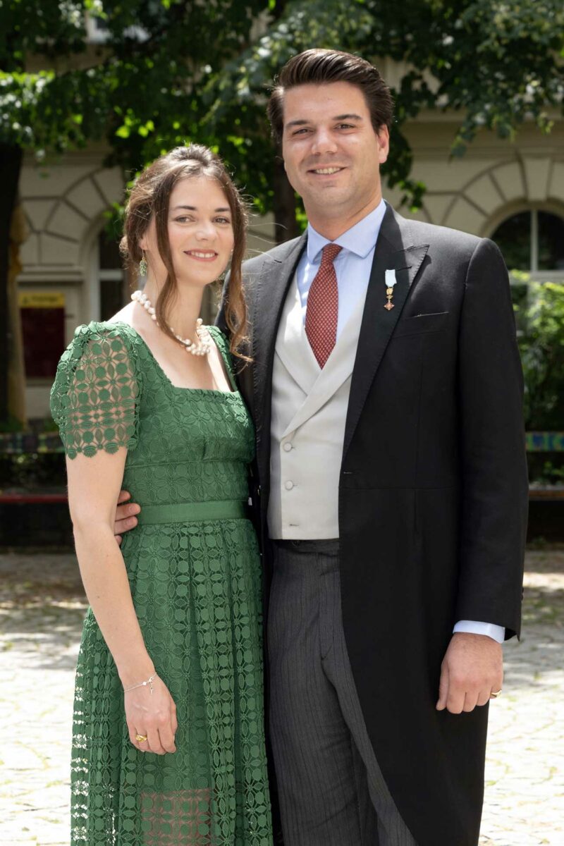 Deux futurs couples de mariés royaux au mariage du prince Johann-Wenzel ...