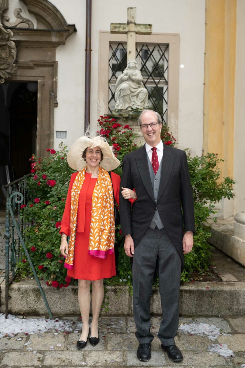 La famille royale de France au mariage du prince Johann-Wenzel de ...