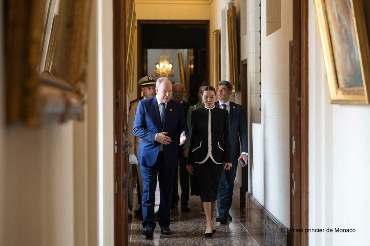 Le prince Albert II invite la princesse Lalla Hasnaa du Maroc au Palais ...