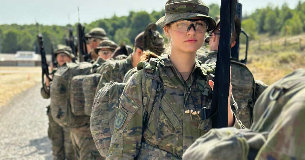 La princesse Leonor photographiée durant ses premiers entraînements ...
