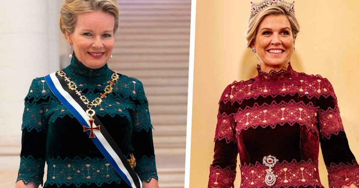 La reine Mathilde s'inspire de la reine Máxima en portant la même robe ...