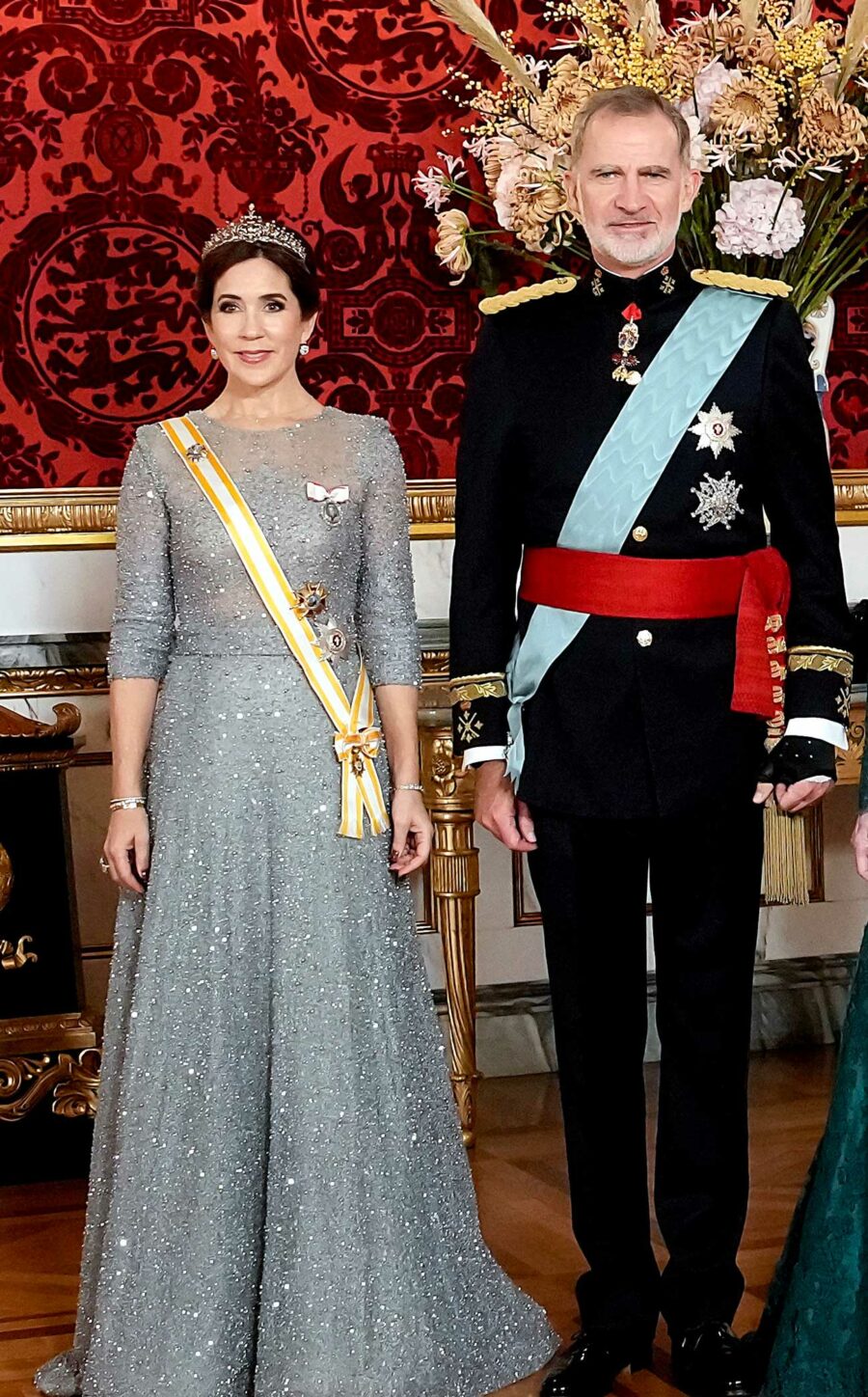 Frederik et Mary reçoivent l'ordre d'Isabelle la Catholique, Felipe et ...
