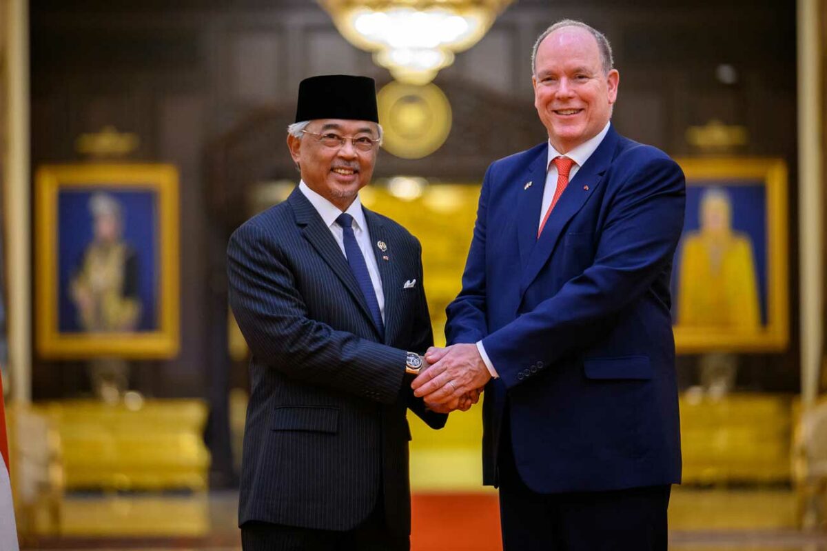 Le banquet d'État du roi de Malaisie en l'honneur du prince Albert II de Monaco