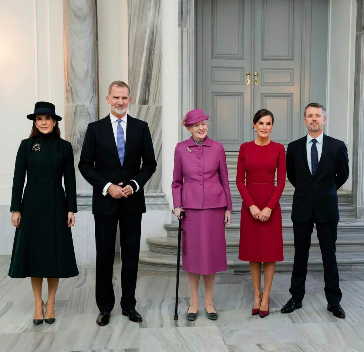 Frederik et Mary reçoivent l'ordre d'Isabelle la Catholique, Felipe et ...