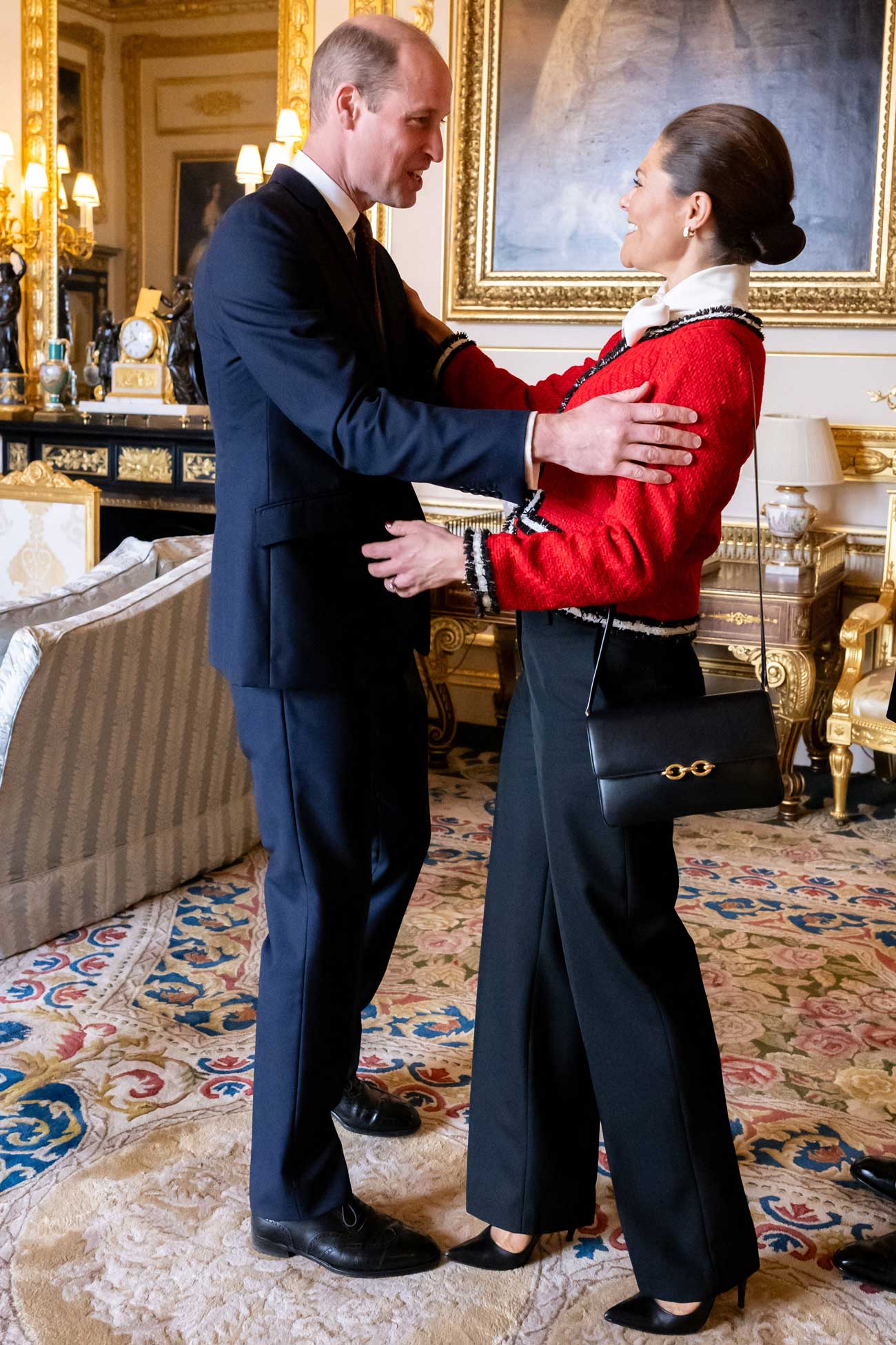 Le prince et la princesse de Galles accueillent Victoria et Daniel de ...