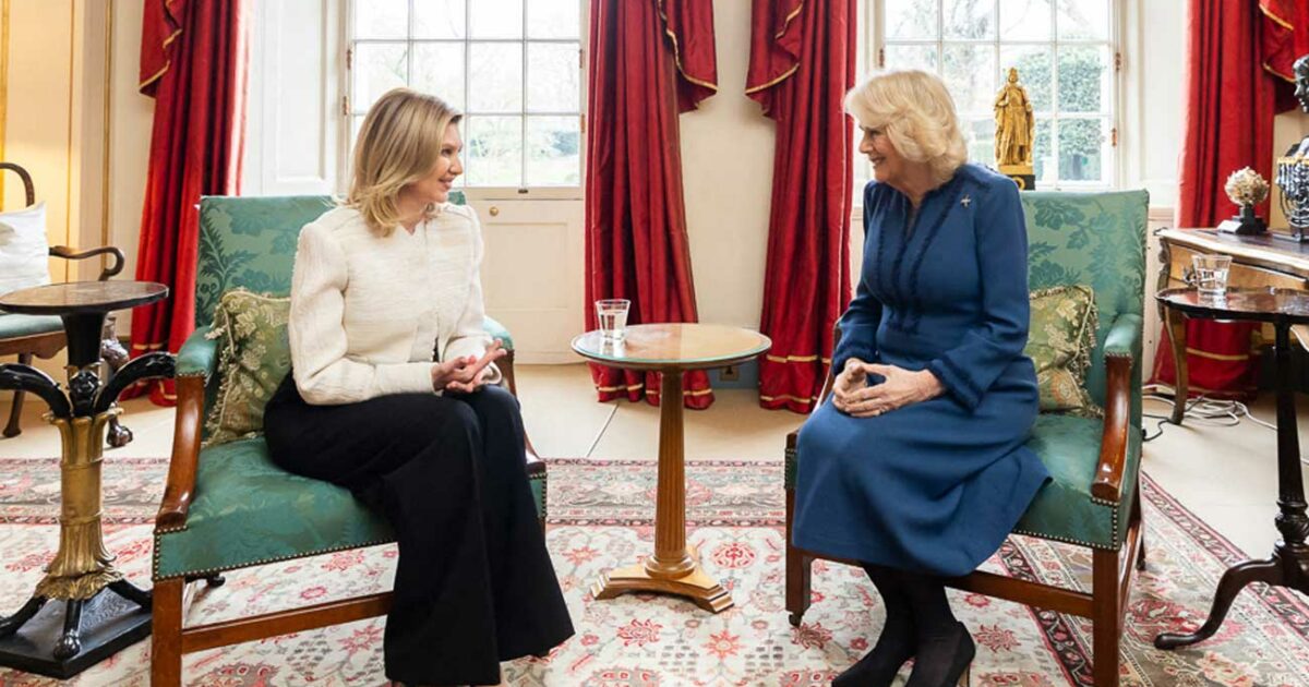La reine Camilla accueille la première dame ukrainienne à Clarence House