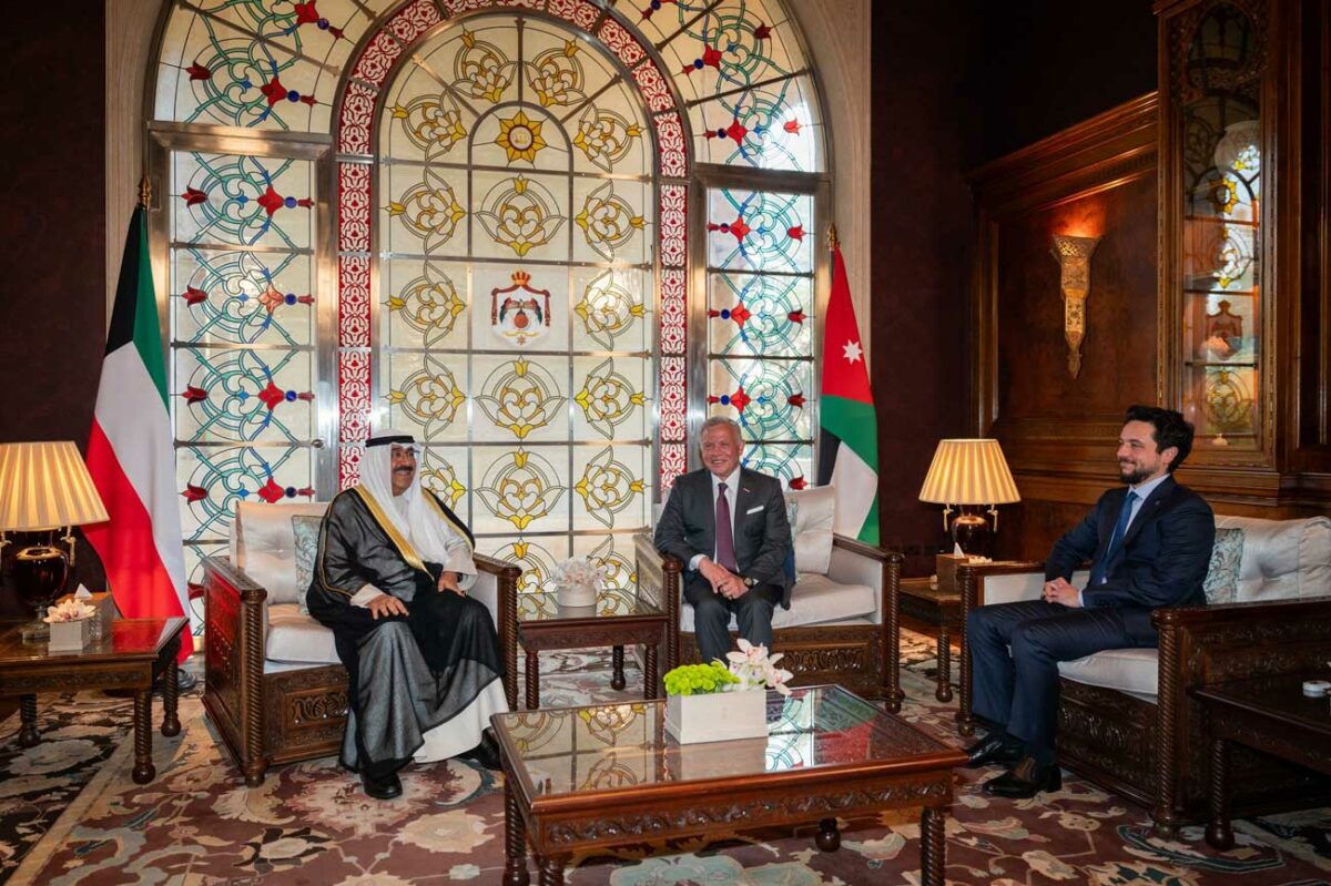 L'émir du Koweït en visite d'État auprès du roi Abdallah II de Jordanie