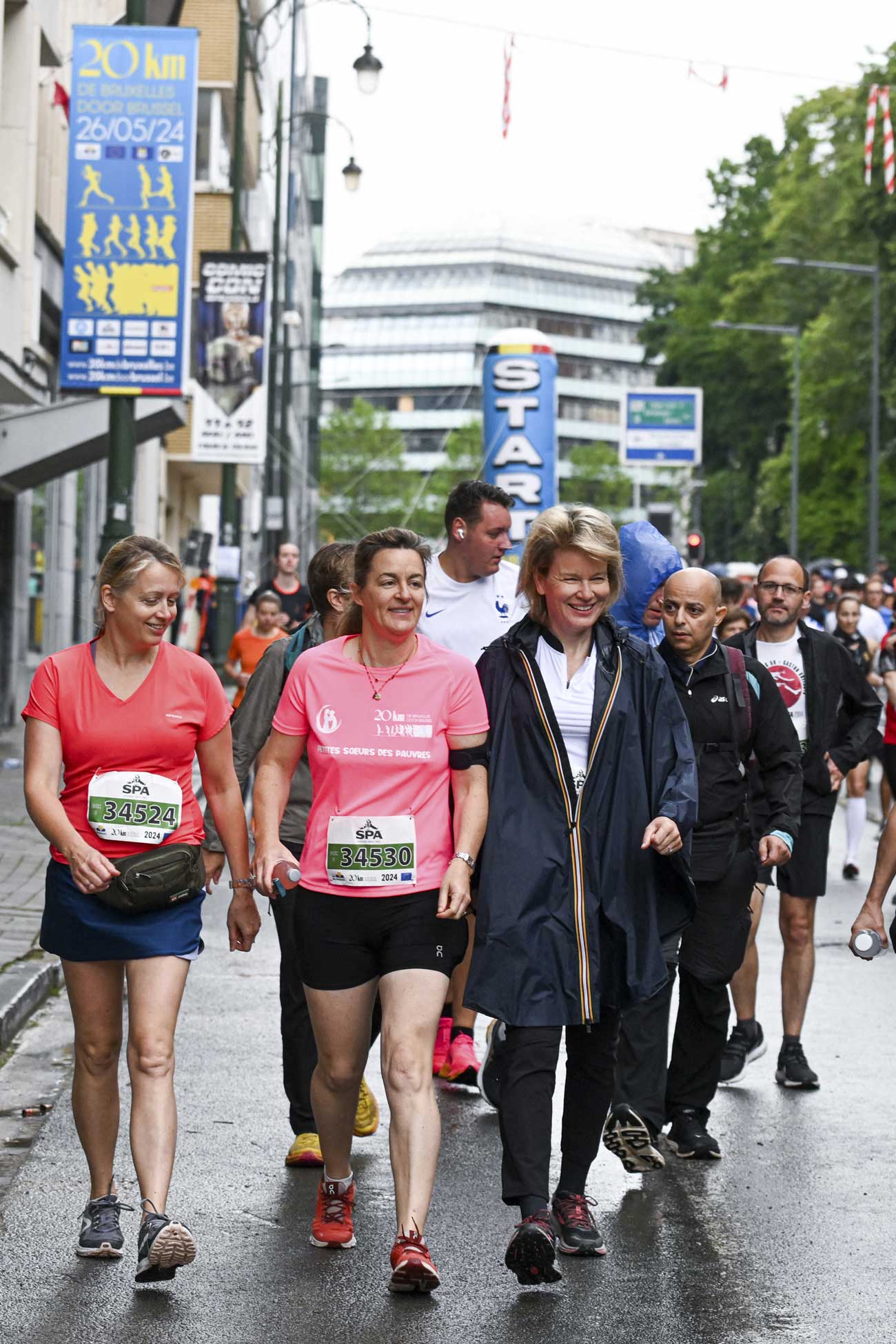 La reine Mathilde parcourt les 20 km de Bruxelles en 3 heures